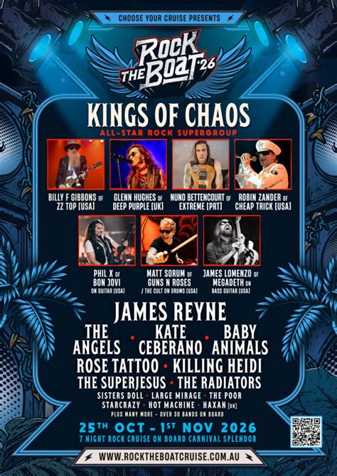 Rock The Boat 2026 Choose Your Cruise