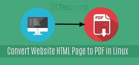 Wkhtmltopdf A Smart Tool To Convert Website Html Page To Pdf In Linux Linux Pdf Website