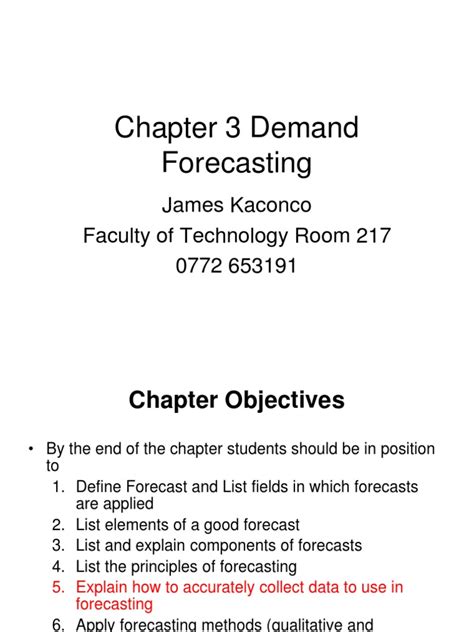 4chapter 3 Demand Forecasting Pdf Forecasting Errors And Residuals