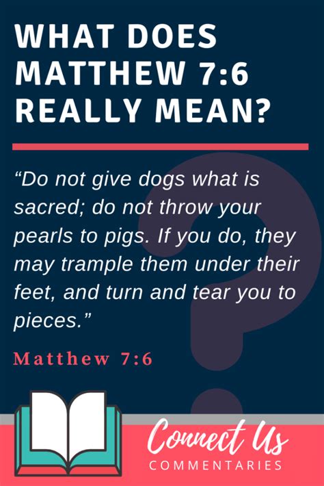 Matthew 76 Meaning Of Do Not Cast Your Pearls Before Swine Connectus