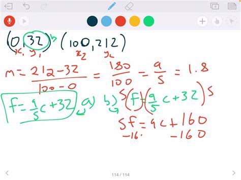 solved celsius temperature c is a linear function of fahrenheit