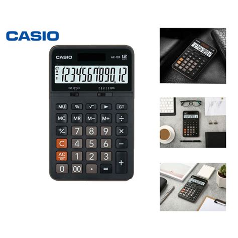 Casio Desktop Calculator Scientific Calculator Black Heavy Duty Ax 12b Calculators Lazada Ph