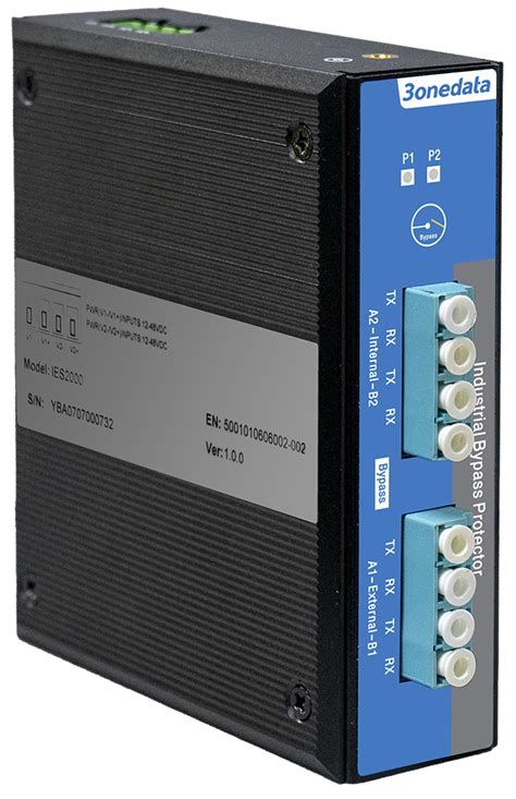 3onedata Industrial Bypass Protector Ies2000 2bp Ss Lc 2p48