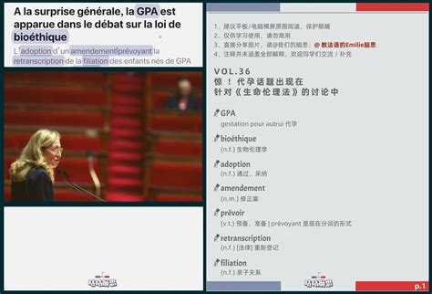 【法语报刊精读】36期 代孕在法国 哔哩哔哩