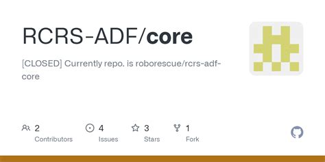Github Rcrs Adf Core Closed Currently Repo Is Roborescue Rcrs Adf Core