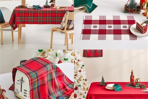 식탁보·러너 크리스마스 테이블 포인트 식탁보테이블매트키친크로스 모음전 오늘의집 쇼핑