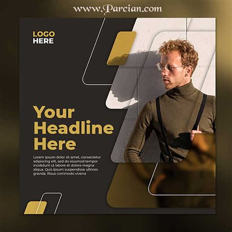 پست Psd اینستاگرام Psd قالب پست اینستاگرام دانلود Psd لایه باز پست اینستاگرام از سایت پارشن