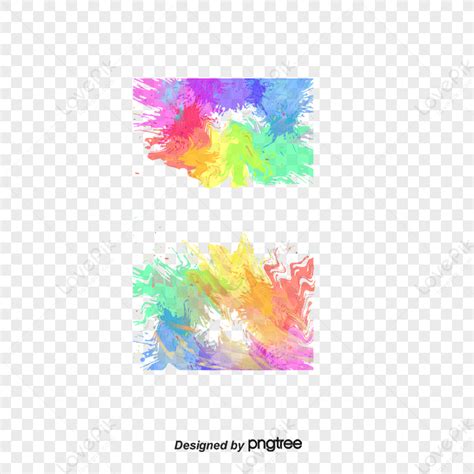 자유형 플라워 패턴컬러빨간색파란색 Png 일러스트 무료 다운로드 Lovepik