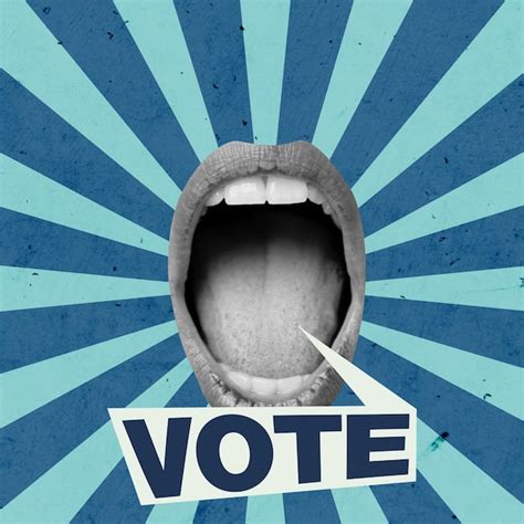Premium Photo Vote Concepts Art Collage Election Day Creative Design Unique Textured Background