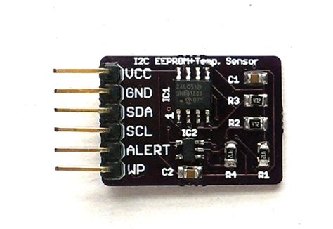 I C EEPROM Plus Temperature Sensor Breakout Board Embedded Lab