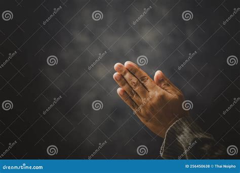 黑色背景中的祈祷者手 天主教女教徒在教堂黑暗中祈祷神 女孩相信和相信 库存照片 图片 包括有 雍容 背包 256450638