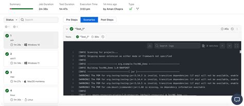 trigger your job via local selenium web driver lambdatest