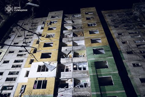 Повторний удар росіян по Сумах Цензор НЕТ