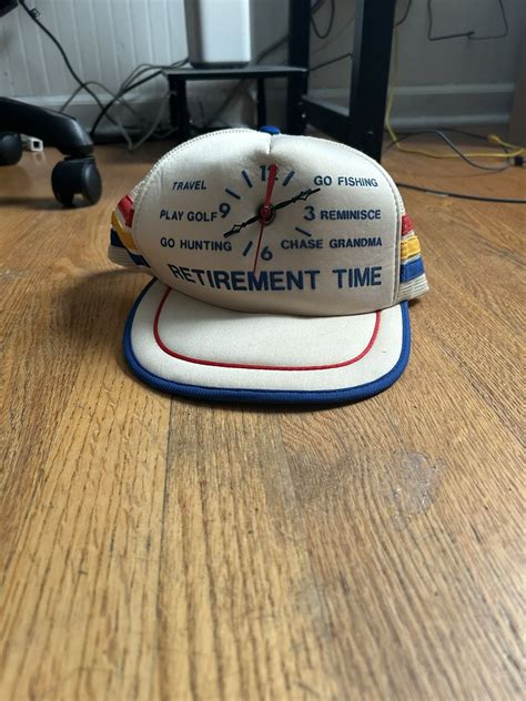 Vintage Very Rare Vintage Clock Hat Grailed Vintage Very Rare Vintage Clock Hat Grailed