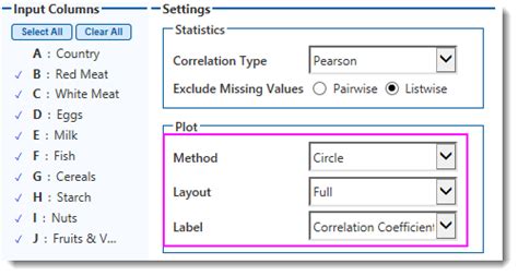 Help Online Apps Correlation Plotpro