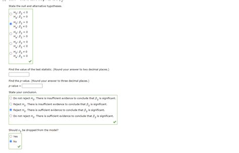 Solved a Use α 0 01 to test the hypotheses H0 β1 β2 0 Ha β1 Chegg com