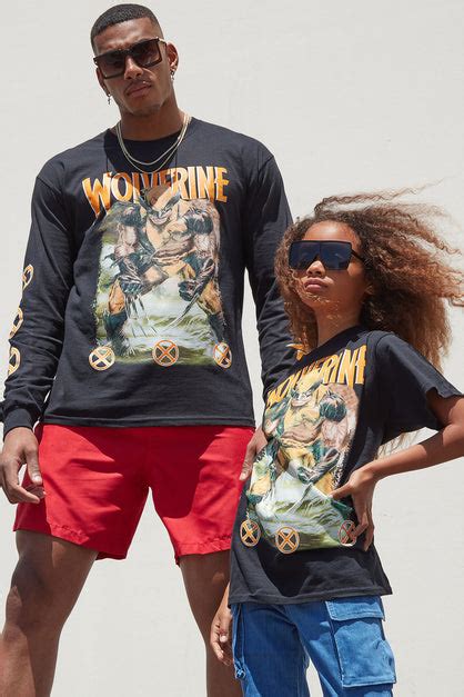 Wolverine Stance Long Sleeve Tee Black Fashion Nova