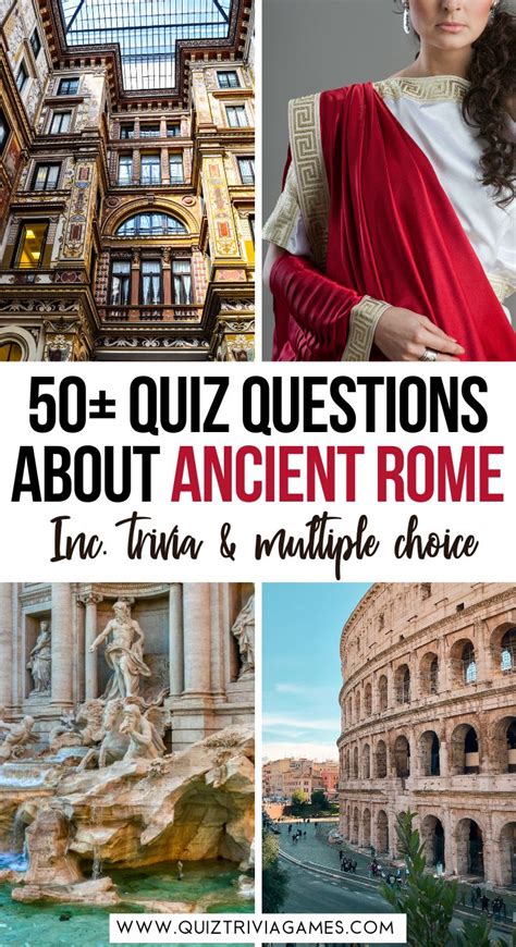 50 Ancient Rome Quiz Questions And Answers Quiz Trivia Games