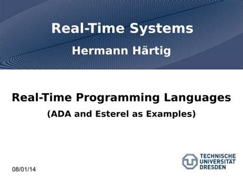 real time programming languages operating systems