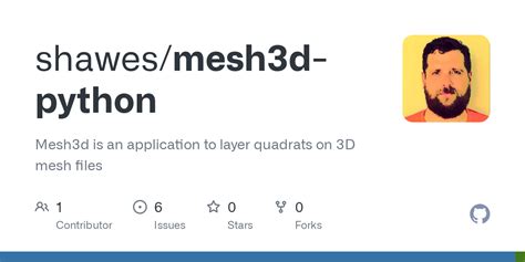 Github Shawesmesh3d Python Mesh3d Is An Application To Layer