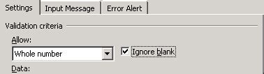 Excel Data Validation Ignore Blank