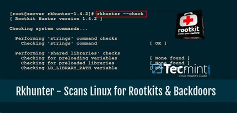 How To Scan For Rootkits Backdoors And Exploits Using Rootkit Hunter In Linux Linux