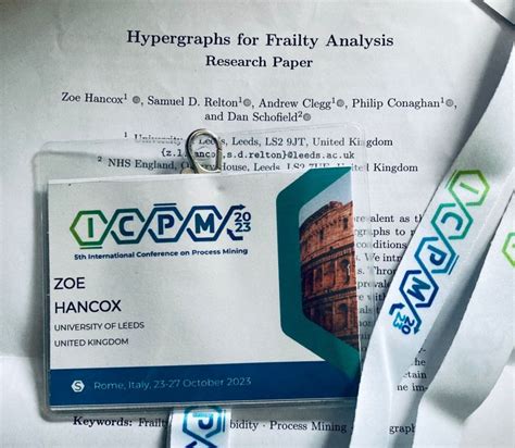 Zoe Hancox On Linkedin Icpm2023 Pods4h Processmining Datascience Healthcareanalytics Rome…