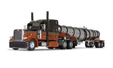 1 64 Burnt Orange Peterbilt Model 379 With 63 Mid Roof Sleeper Polar