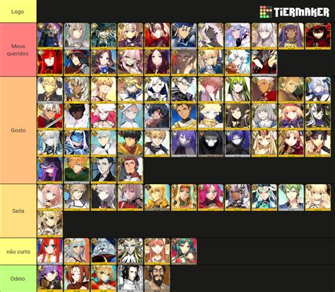 Fate Grand Order Servants Tier List Community Rankings Tiermaker