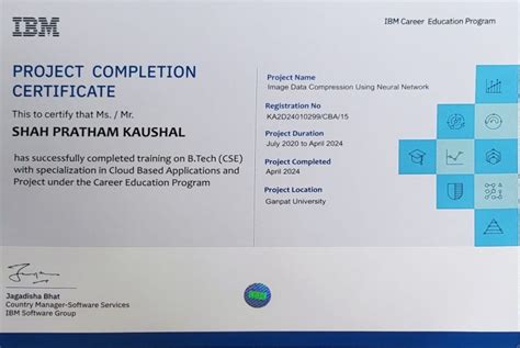 Pratham Shah On Linkedin Ganpatuniversity Ibm Cloudcomputing Neuralnetworks Btech