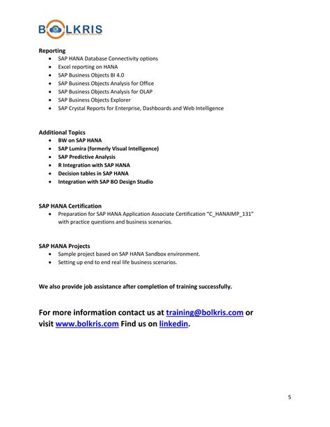 Sap Hana Training Pdf