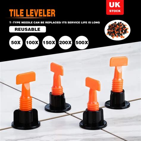 50 100 200 500pcs Wall Floor Tile Leveler Construction Reusable Leveling System £6 66 Picclick Uk