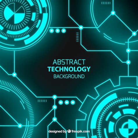 도트 Ans 라인 기술 배경 무료 벡터