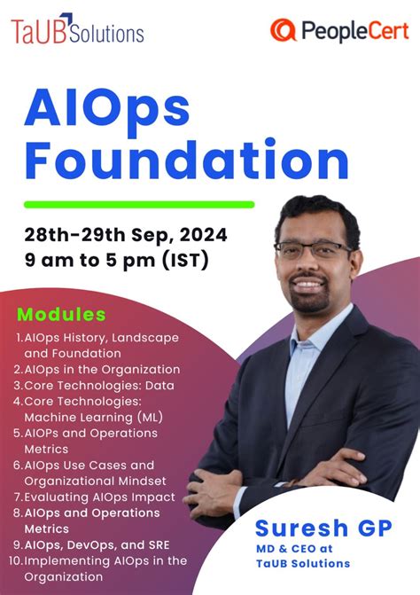 Suresh Gp Mbrm On Linkedin Aiopsfoundation Aiops Aiops Itops Itsm Itil4 Devops