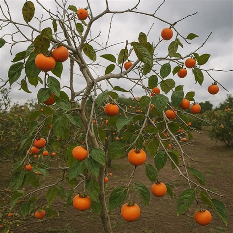 Muda De Caqui Fuyu Mais Crocante E Sem Sementes