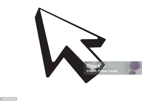 Kursor Mouse Dan Penunjuk Dalam Ikon Vektor Gaya 3d Ilustrasi Stok