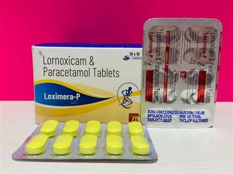 Lornoxicam And Paracetamol Lonam P Tablet At ₹ 67 Box Manimajra Id 2854441539262