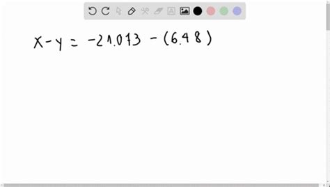 SOLVED Evaluate The Expression X Y For The Given Values Of X And Y X