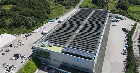 코웨이 매트리스 공장서도 태양광 발전…“연 470t 탄소 감축 전망”