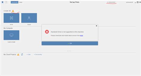 solved recap photo autodesk drive is not supported on this machine