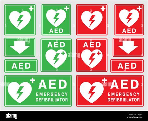 Aed Emergency Defibrillator Icon Sign Symbol First Aid Automated