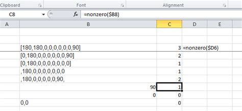Vba Or Excel Function To Count Non Zeros In A Comma Separated String