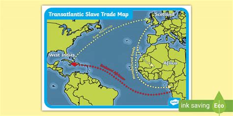 Transatlantic Slave Trade Map Teacher Made