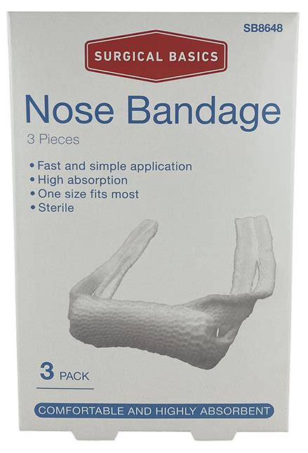 Surgical Basics Sterile Nose Bandage 3 Pack 3p