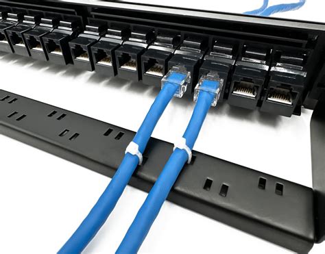 Buy Ets 24 Port Cat6 Pass Through Coupler Patch Panel With Back Bar