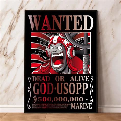 One Piece God Usopp Wanted Poster Kaizoku World