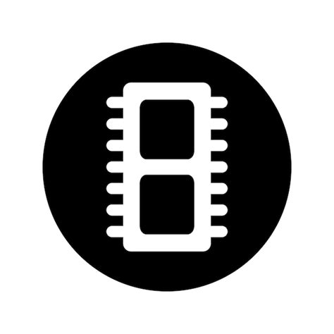 Premium Vector Microchip Icon Vector