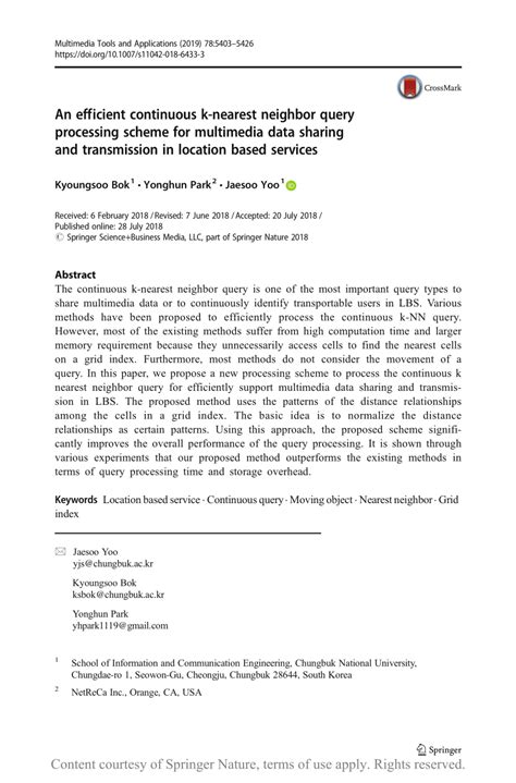 An Efficient Continuous K Nearest Neighbor Query Processing Scheme For Multimedia Data Sharing