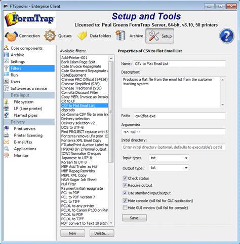 Other Add Ons Csv To Flat File Filter