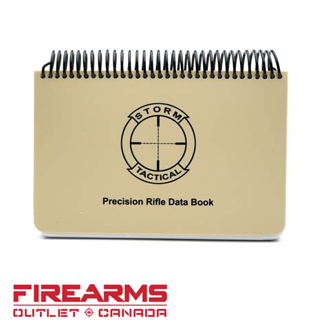 Storm Tactical Precision Rifle Data Book St Prdb Firearms Outlet Canada